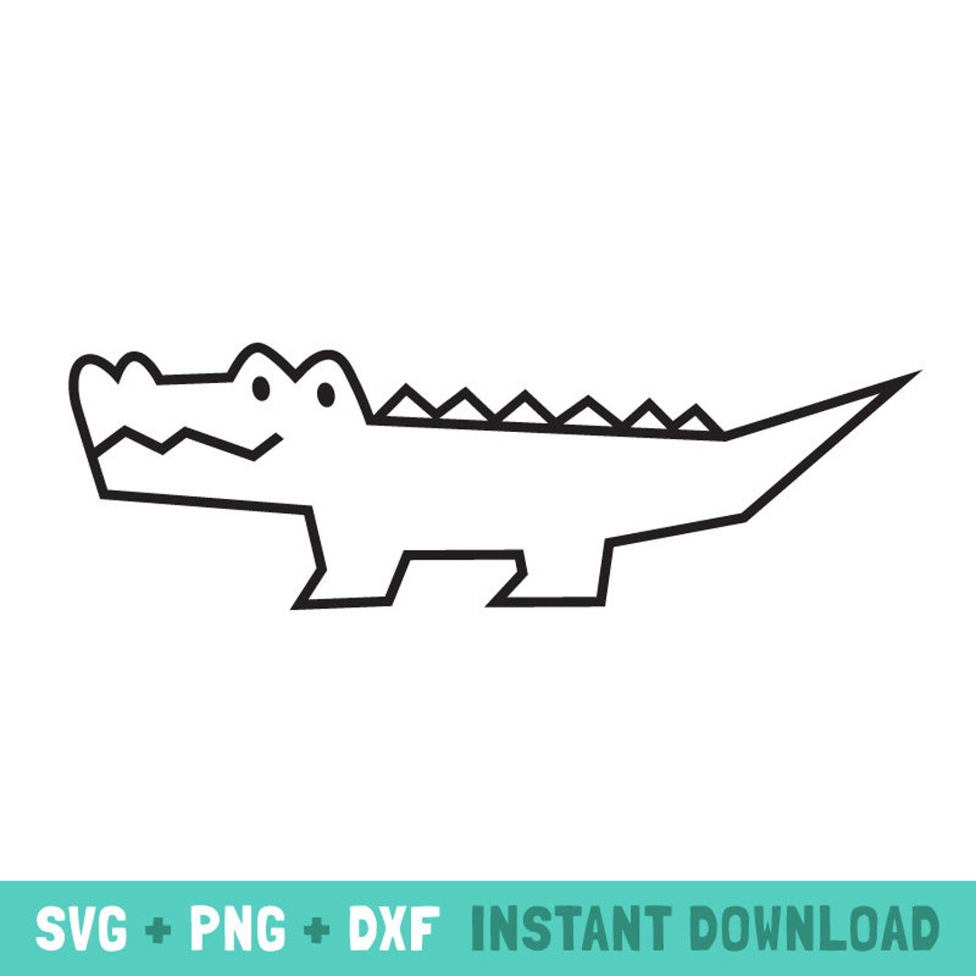 Alligator Outline Svg, Crocodile Png, Alligator Outline Png, Silhouette, Reptiles Svg, Alligator ...