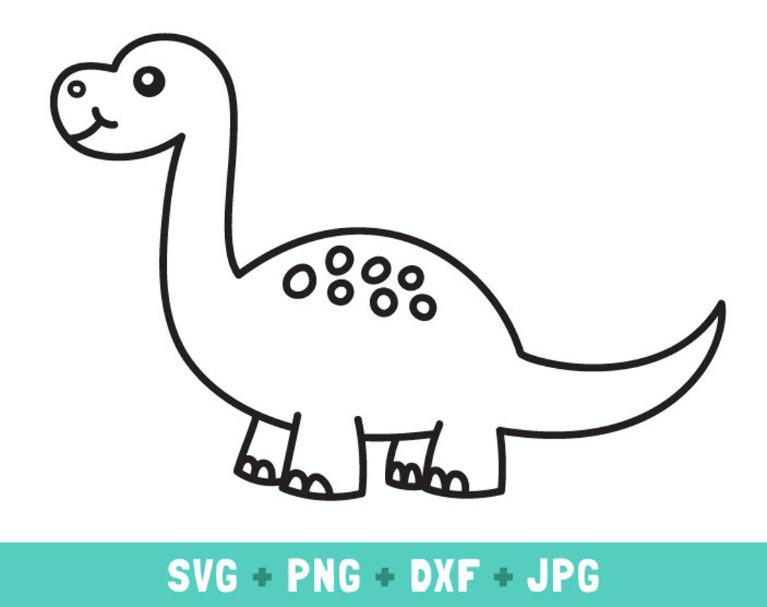 Simple Brontosaurus Outline