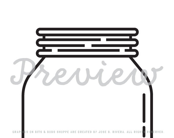 Jar Svg Mason Jar Svg Mason Jar Png Jar Cut File Jar - Etsy