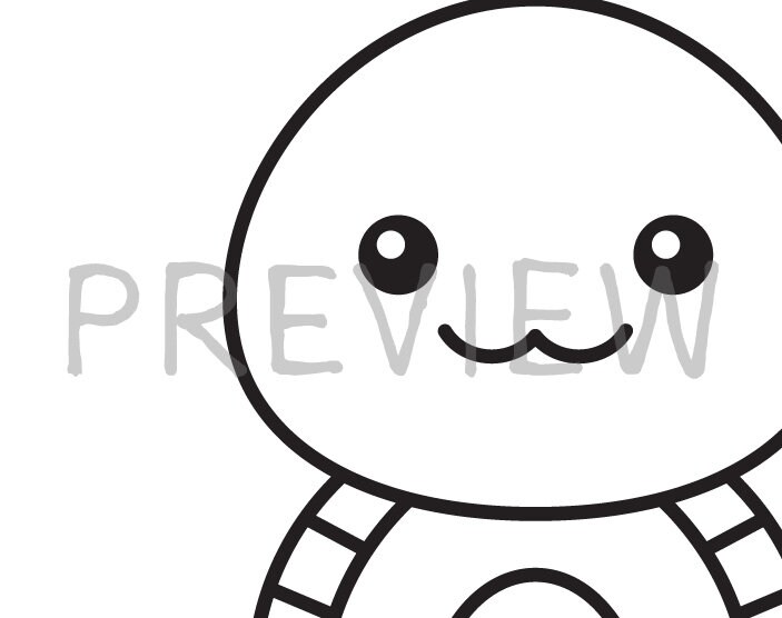 Cute Turtle Outline Svg, Turtle Outline Svg, Baby Turtle Png, Sitting ...
