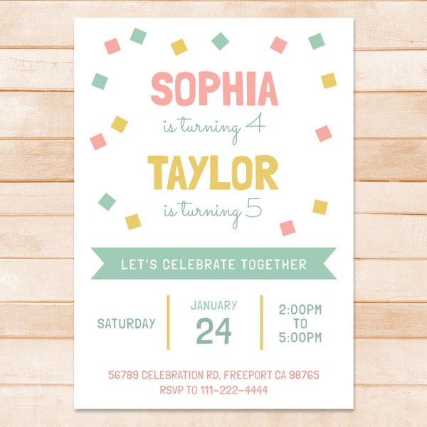 Joint Birthday - Etsy