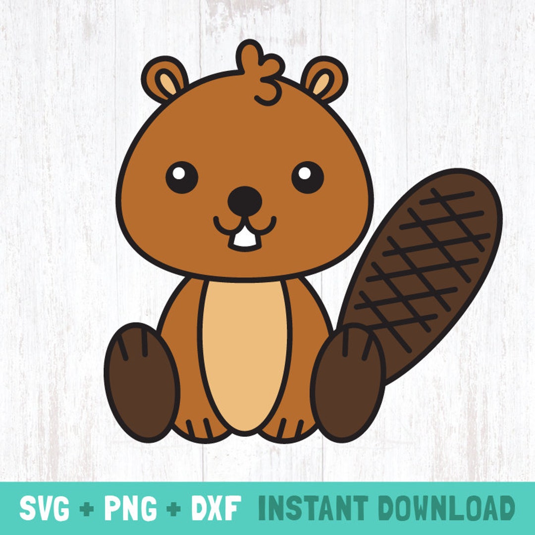 Cute Beaver Svg, Beaver Svg, Beaver Cut File, Baby Beaver Clipart Png ...