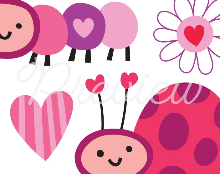 Bug Svg, Love Bugs Svg, Cute Bugs Svg, Valentines Clipart, Bug Clipart ...