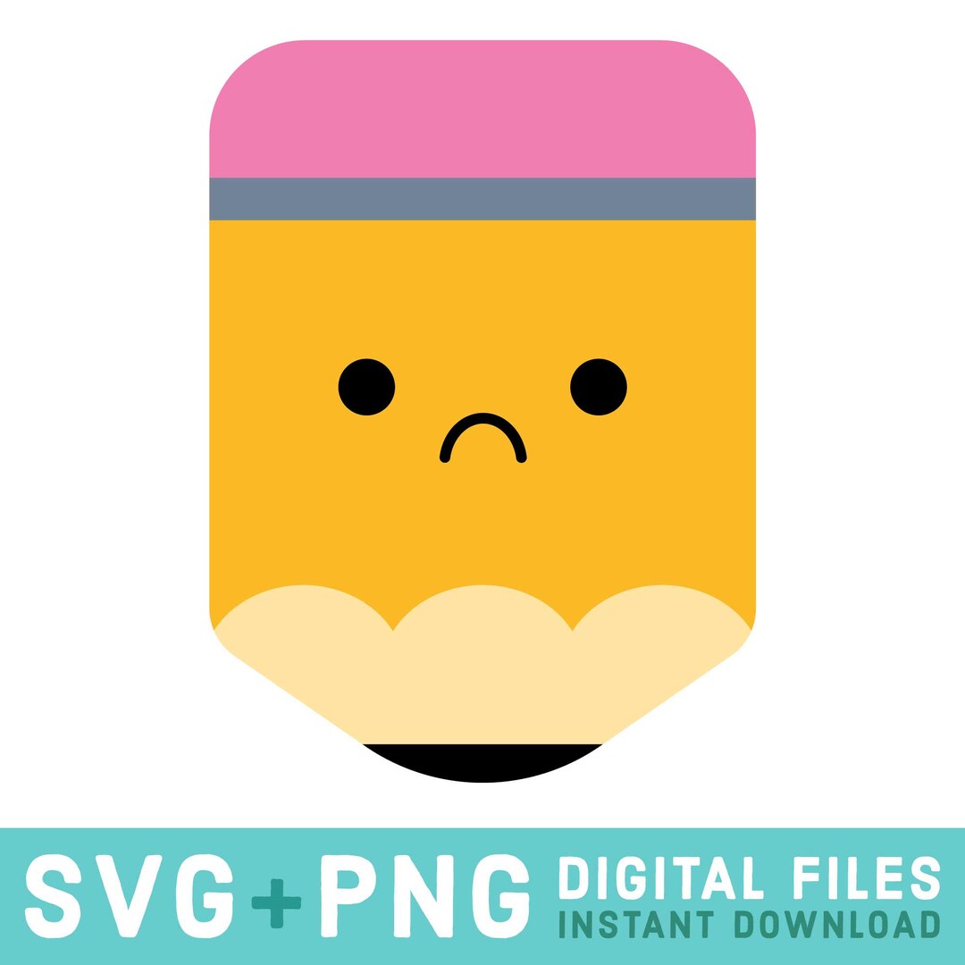 Dull School Pencil Svg, School Pencil Png, Dull Pencil Svg, Cute Pencil ...
