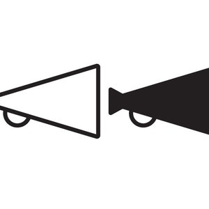 Cheer Megaphone Svg Png Dxf Files for Cricut, Megaphone Silhouette ...