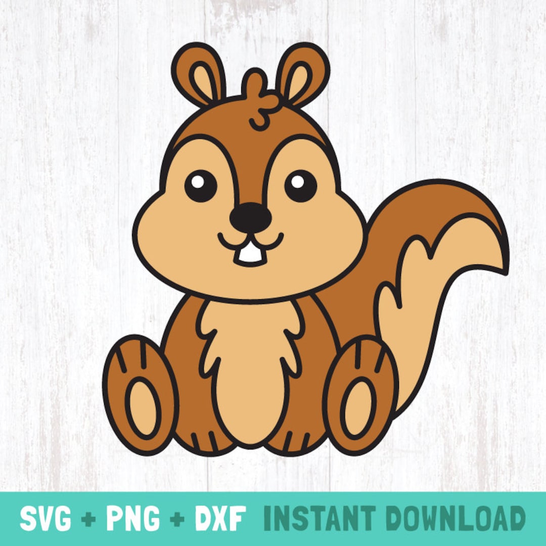 Cute Squirrel Svg, Squirrel Svg, Squirrel Cut File, Baby Squirrel ...