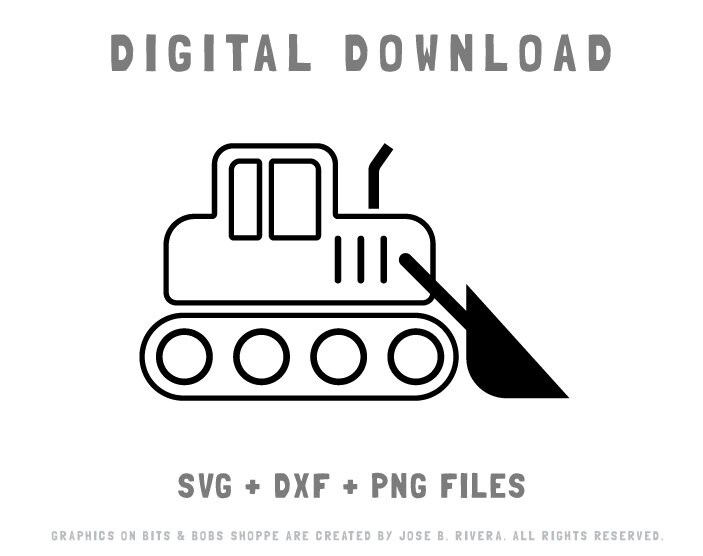 Dozer Svg Dozer Outline Svg Bulldozer Outline Svg Dozer - Etsy