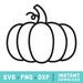 Wide Pumpkin Outline Svg, Wide Pumpkin Png, Pumpkin Dxf, Pumpkin Cut ...