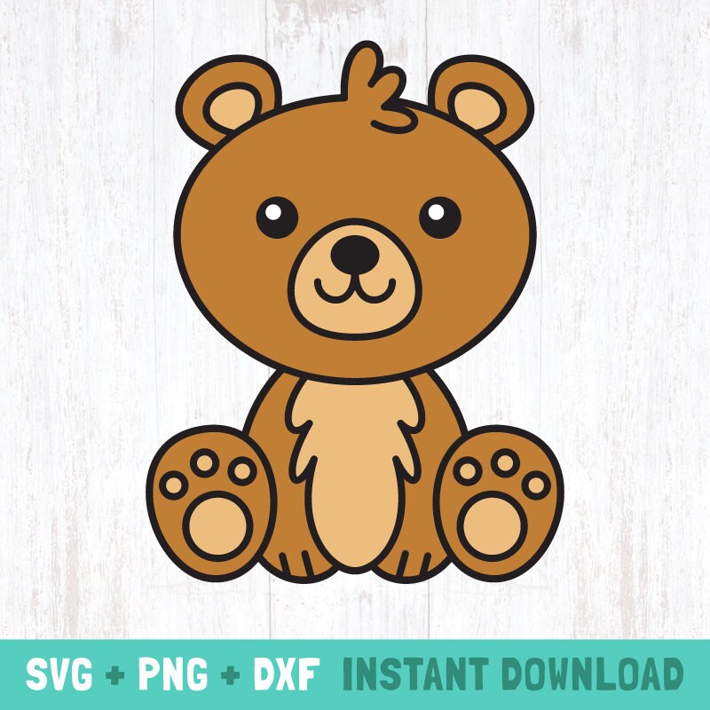Lindo oso svg oso svg archivo de corte de oso oso zorro - Etsy México