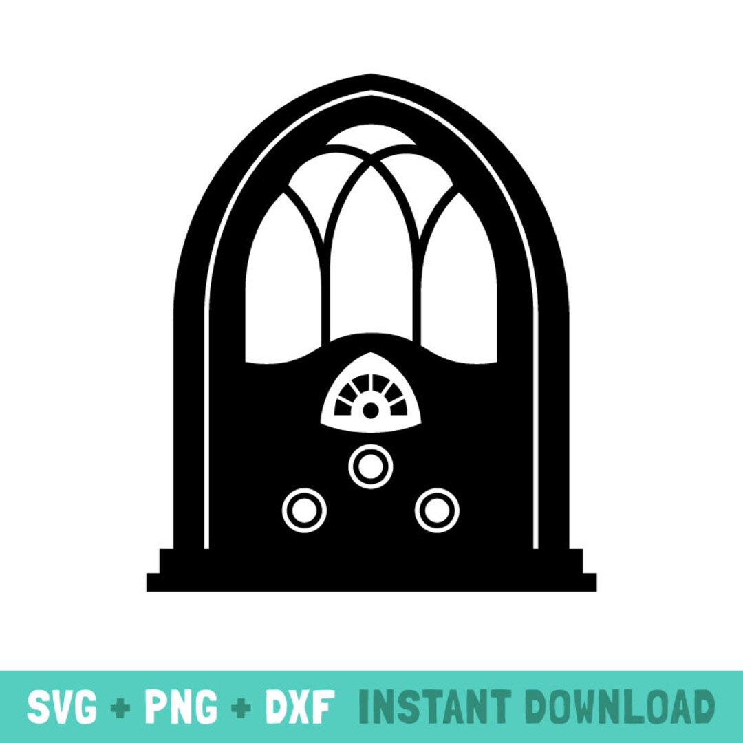 Old Fashioned Radio Svg, Old Fashioned Radio Png, Radio Dxf, Vintage ...