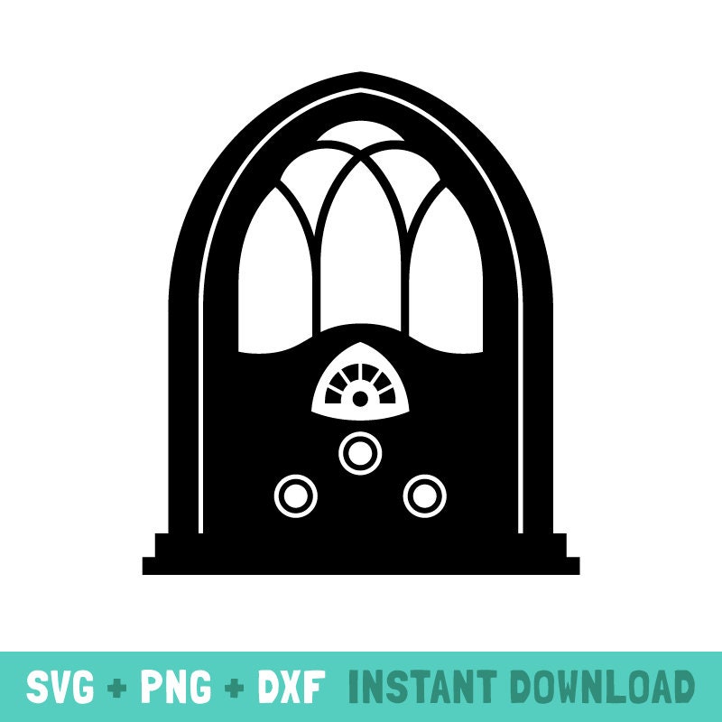 Old Fashioned Radio Svg, Old Fashioned Radio Png, Radio Dxf, Vintage ...