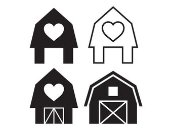 Barn Svg, Barn Png, Barn Dxf, Barn Clipart, Farm Svg, Farmhouse Svg Png ...