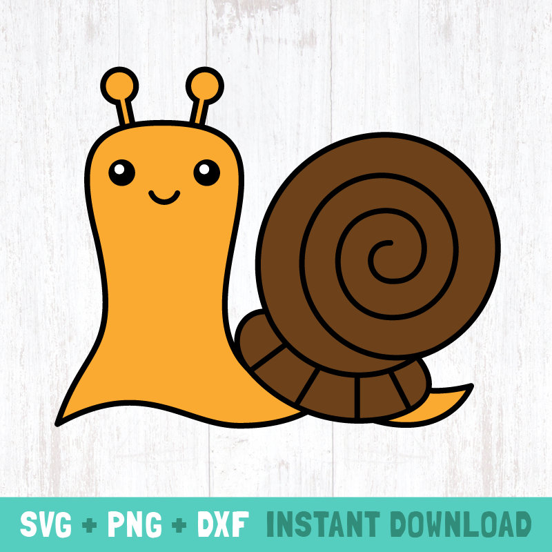 Cute Snail Svg Snail Svg Snail Cut File Baby Snail Clipart - Etsy