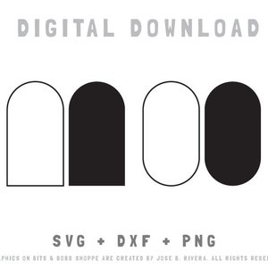 Arch Shape Svg, Oval Shape Svg, Modern Shapes, Arch and Oval Svg Png ...