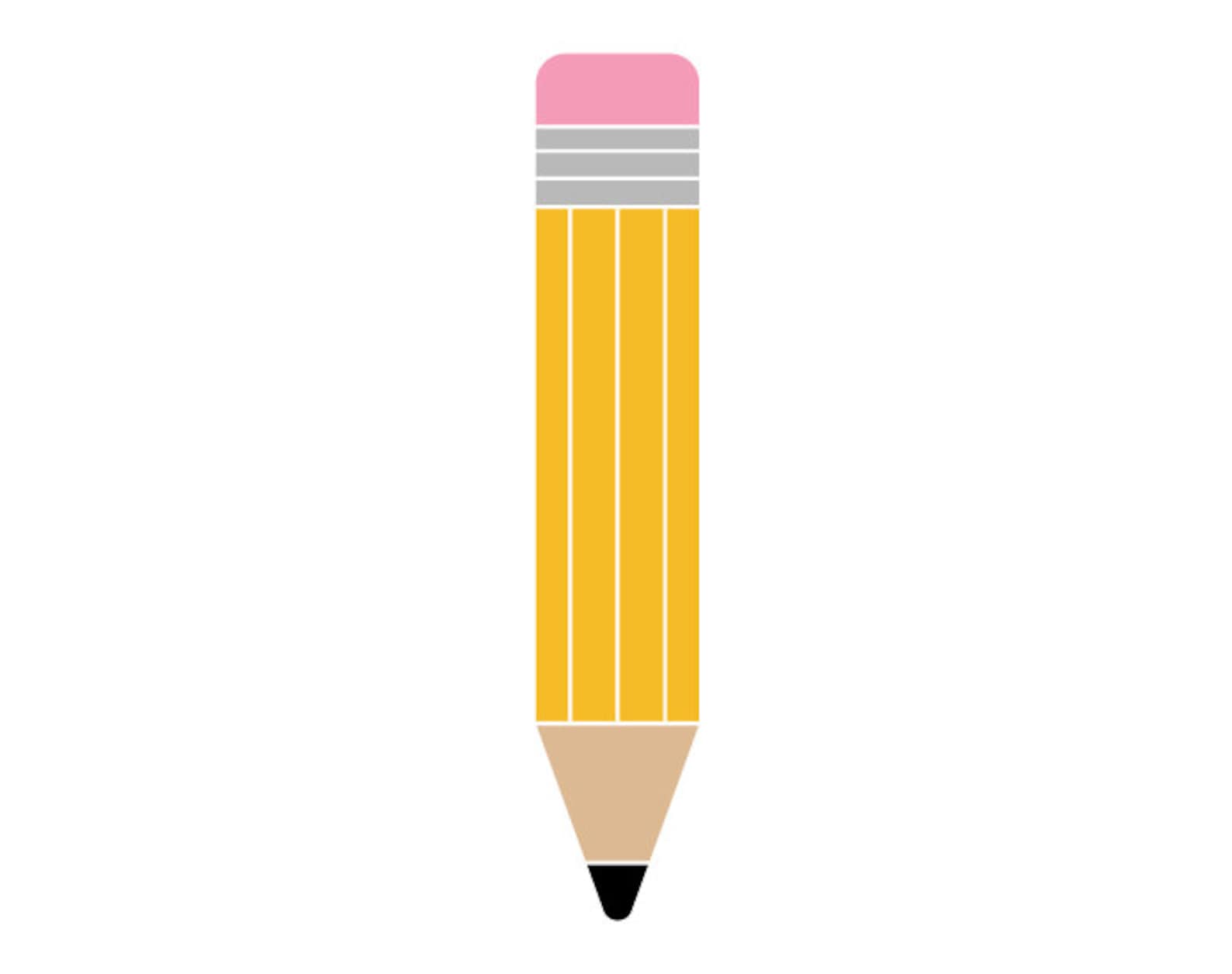 Pencil Svg, Pencil Png, Dxf, Cricut, Silhouette, School Pencil Svg ...