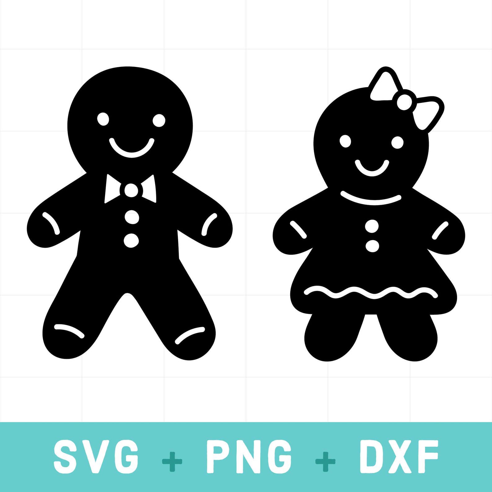 Gingerbread Man Svg Png Dxf, Cricut Christmas Cut File, Gingerbread Man ...