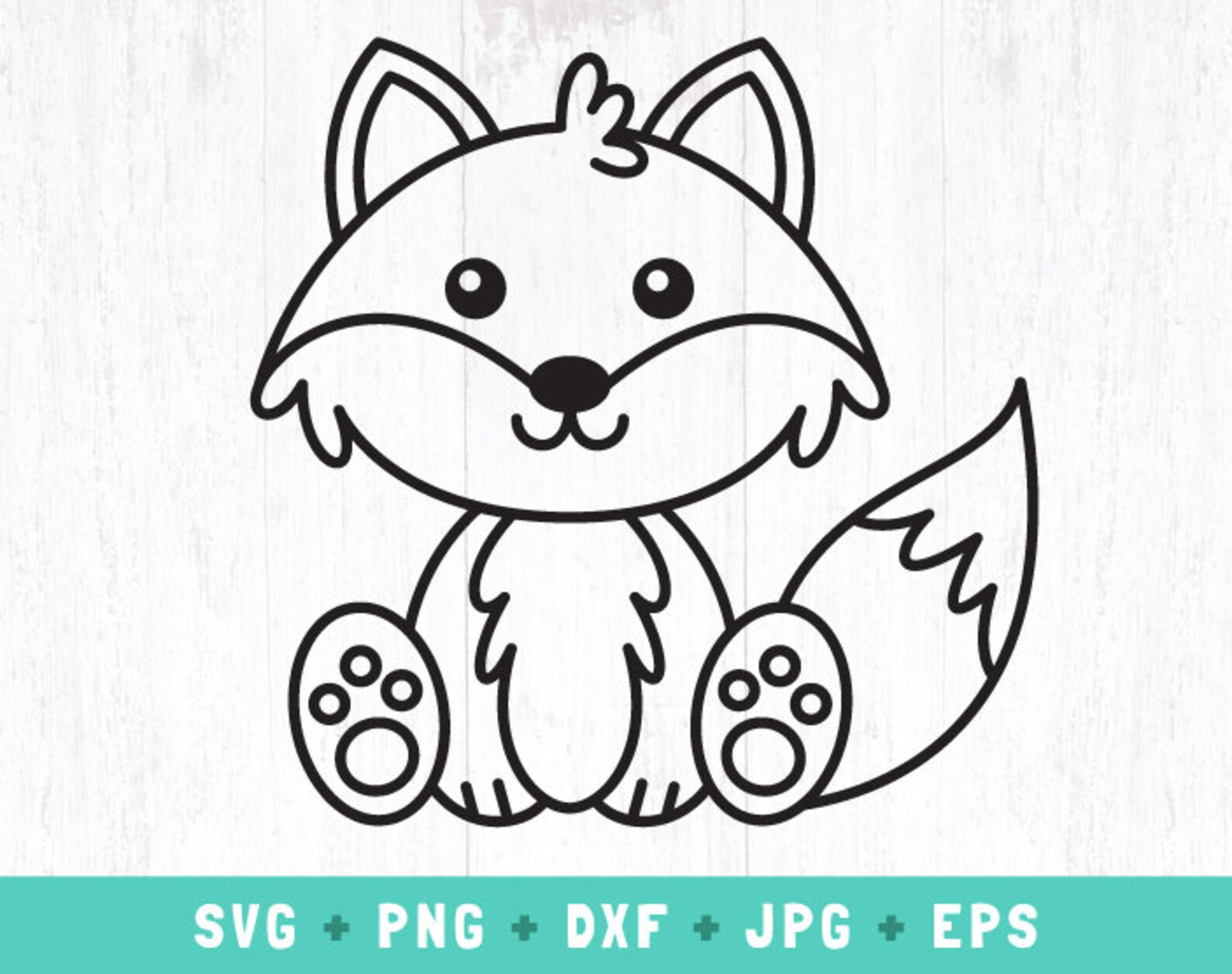 Niedlicher Fuchs svg, Fuchs Umriss svg, Fuchs png, sitzender Fuchs ...