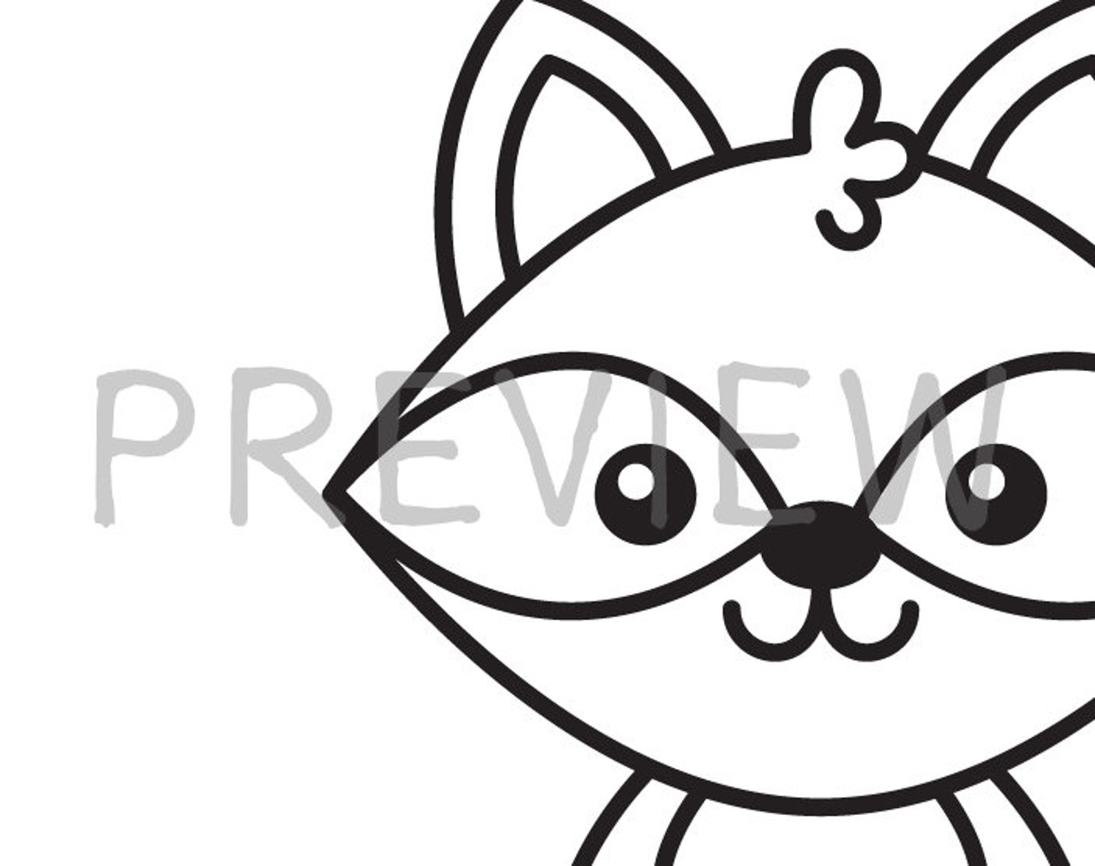 Cute Raccoon Outline Svg Raccoon Outline Svg Baby Raccoon - Etsy