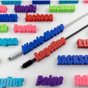Personalized Charger Name Tag: Custom Iphone/ipad Tech Accessory - Etsy