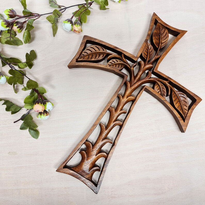Tree of LIFE Prayer Christian Symbol Cross Good Luck Wood - Etsy UK
