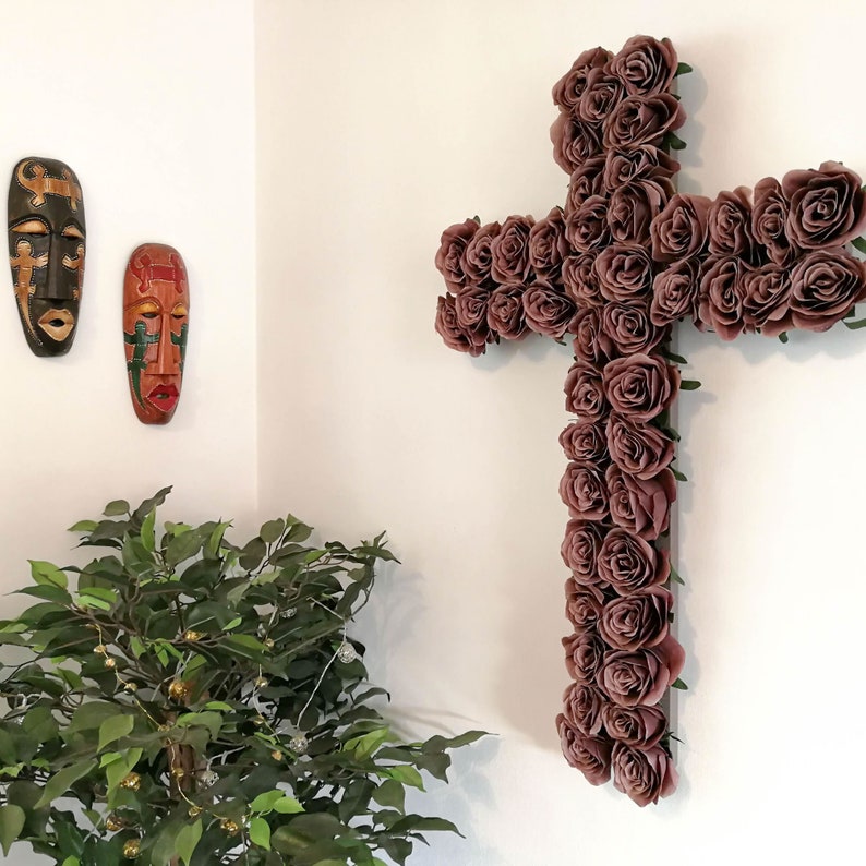 Decorative Christian Cross Wall Hanging Jesus Religious - Etsy UK