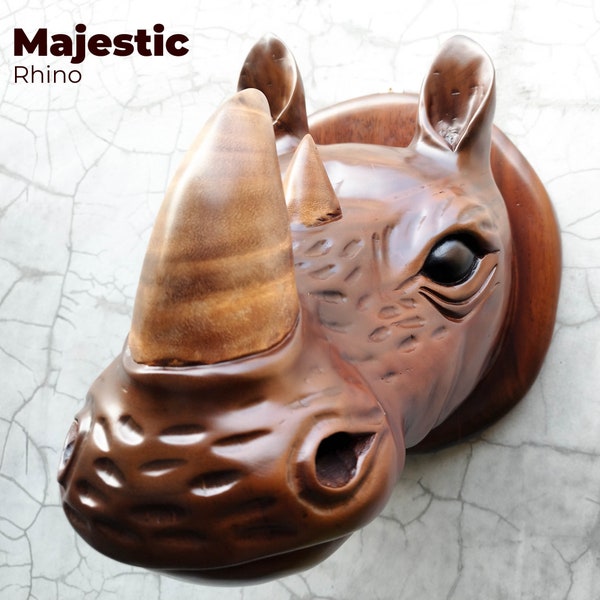 Rhino Wall Sculptures - Etsy