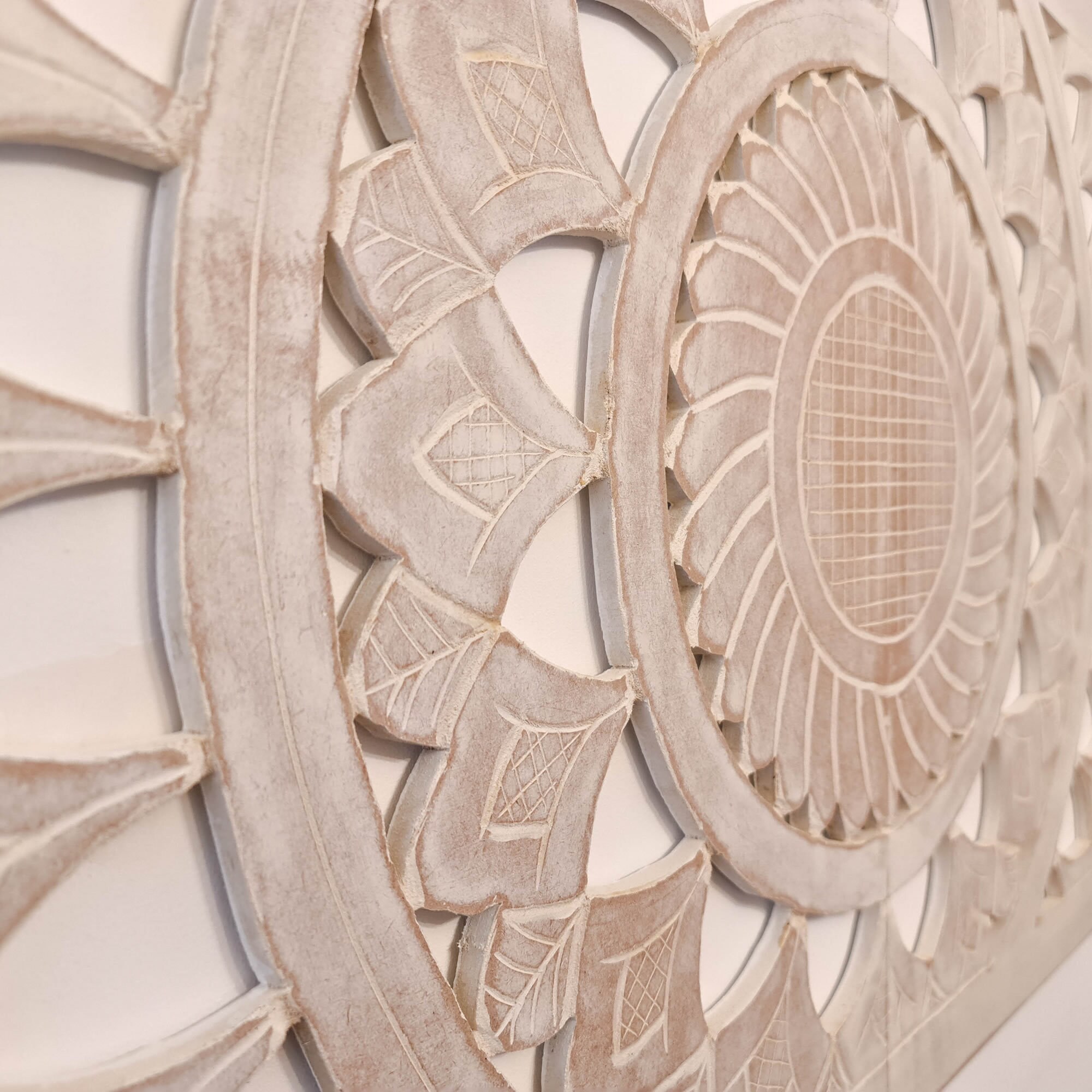 Hand Carved Wooden Mandala Large Wall Art Unique Decorative | Etsy