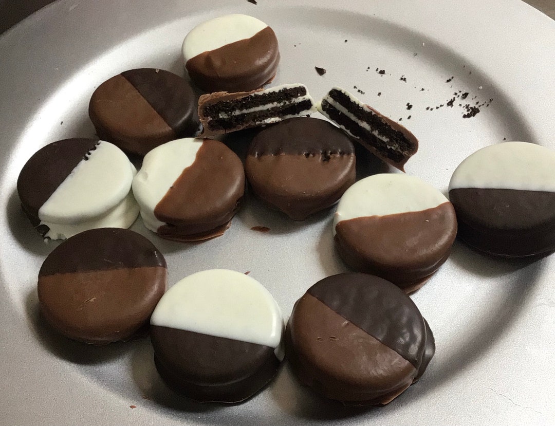 Half and Half Chocolate Covered Oreos - Etsy