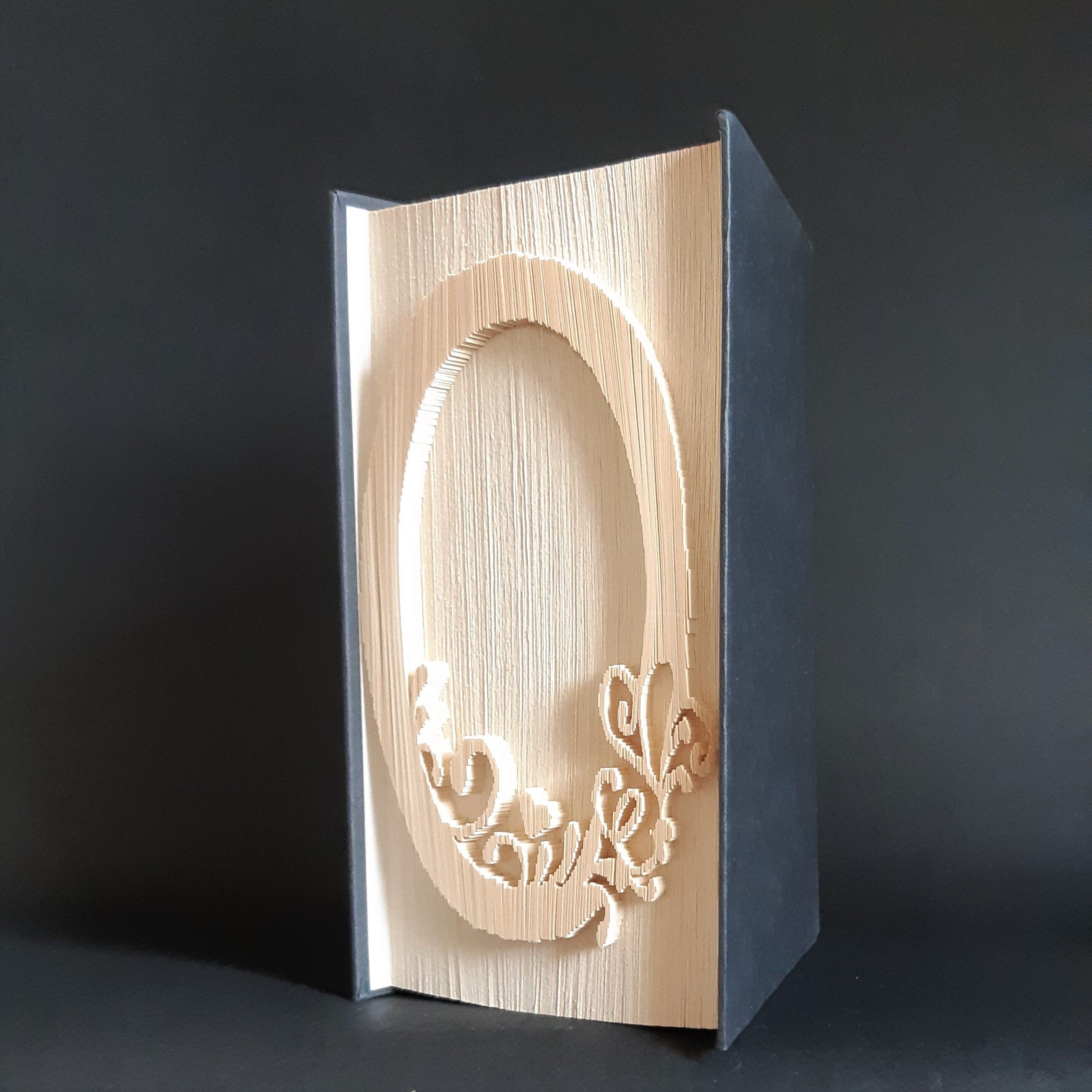 The Letter O Book Fold PATTERN, Cut and Fold Pattern, Birthdays ...