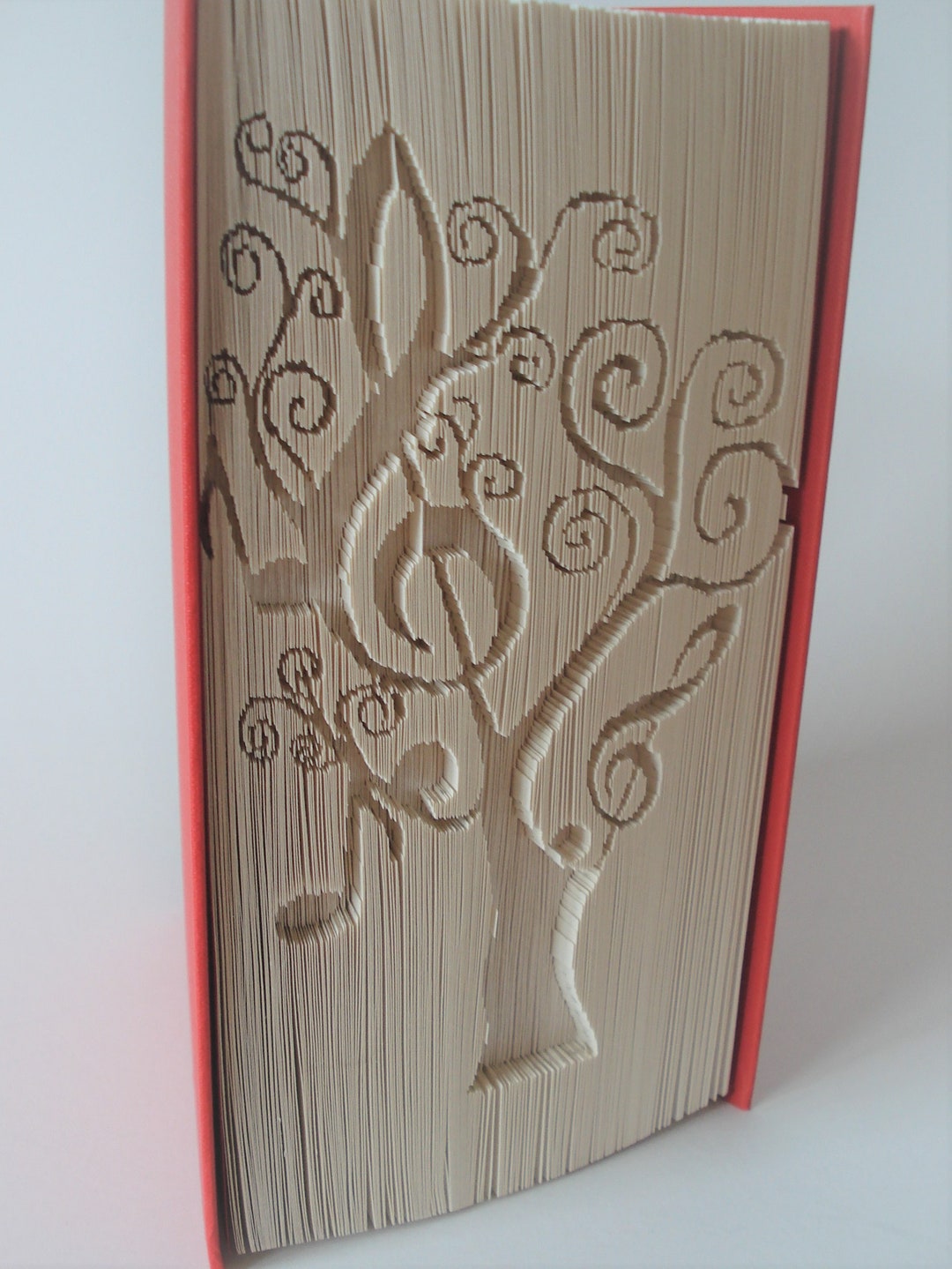 Music Tree Book Fold PATTERN, Cut and Fold Pattern, Music Lover, Gift ...