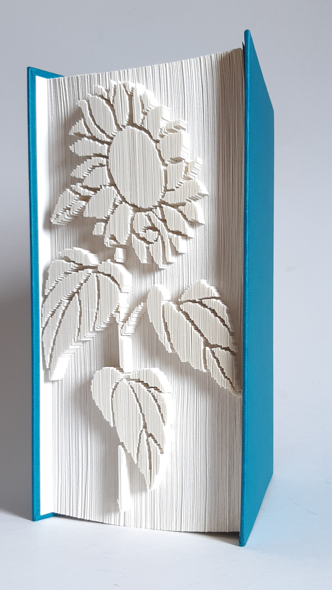 Sunflower Book Fold Pattern Cut and Fold Pattern Book Art - Etsy