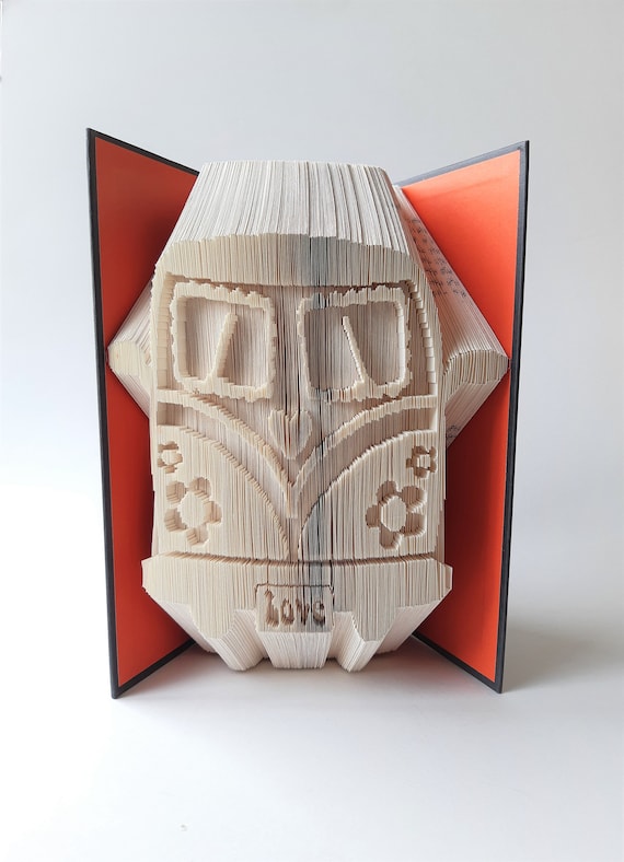 Camper Van Book Fold Pattern. Christmas Birthdays | Etsy