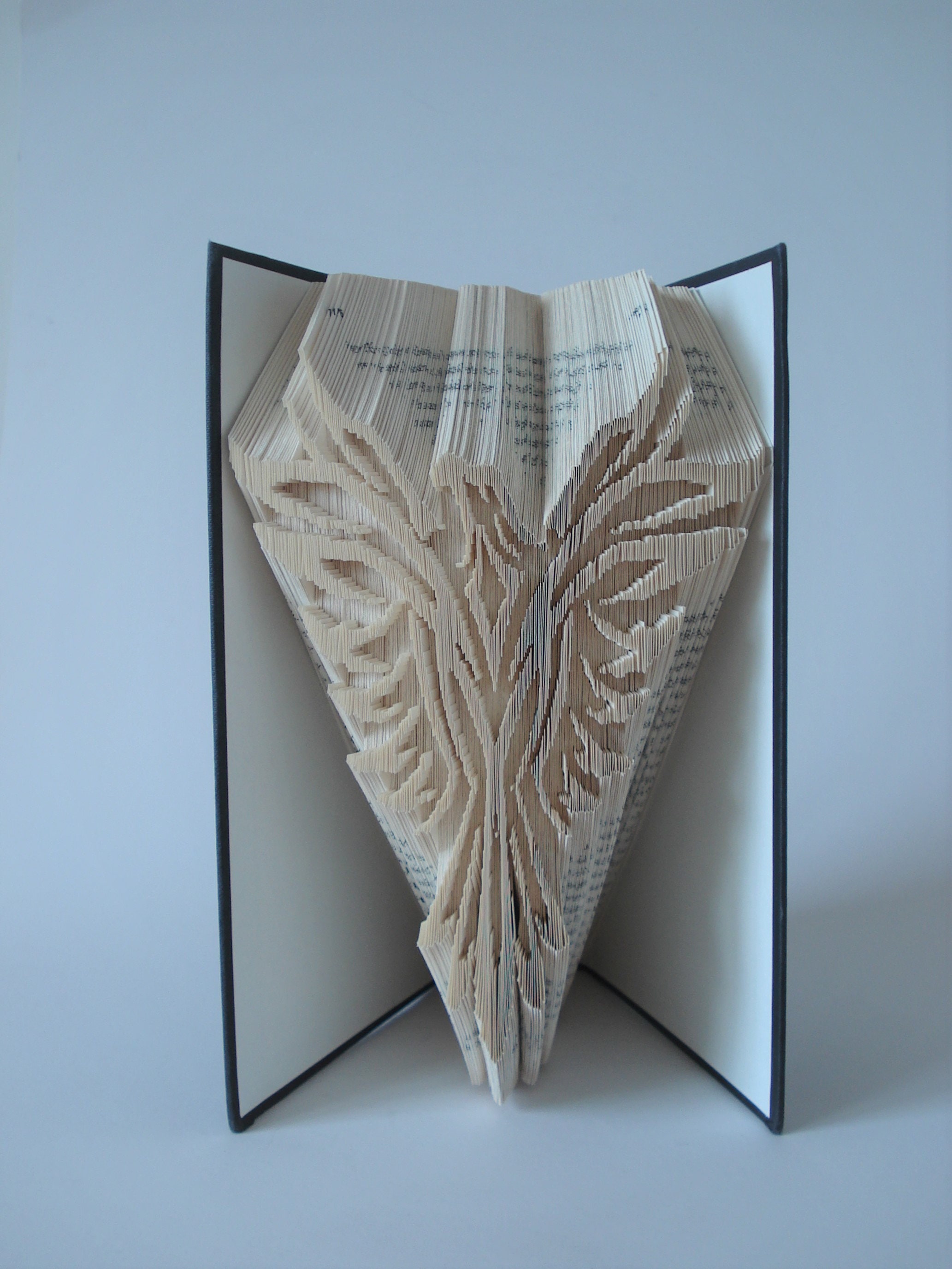 Phoenix Book Fold Pattern, Book Folding Pattern, Birthday, Christmas ...