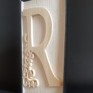 The Letter R Book Fold PATTERN, Cut and Fold Pattern, Birthdays ...
