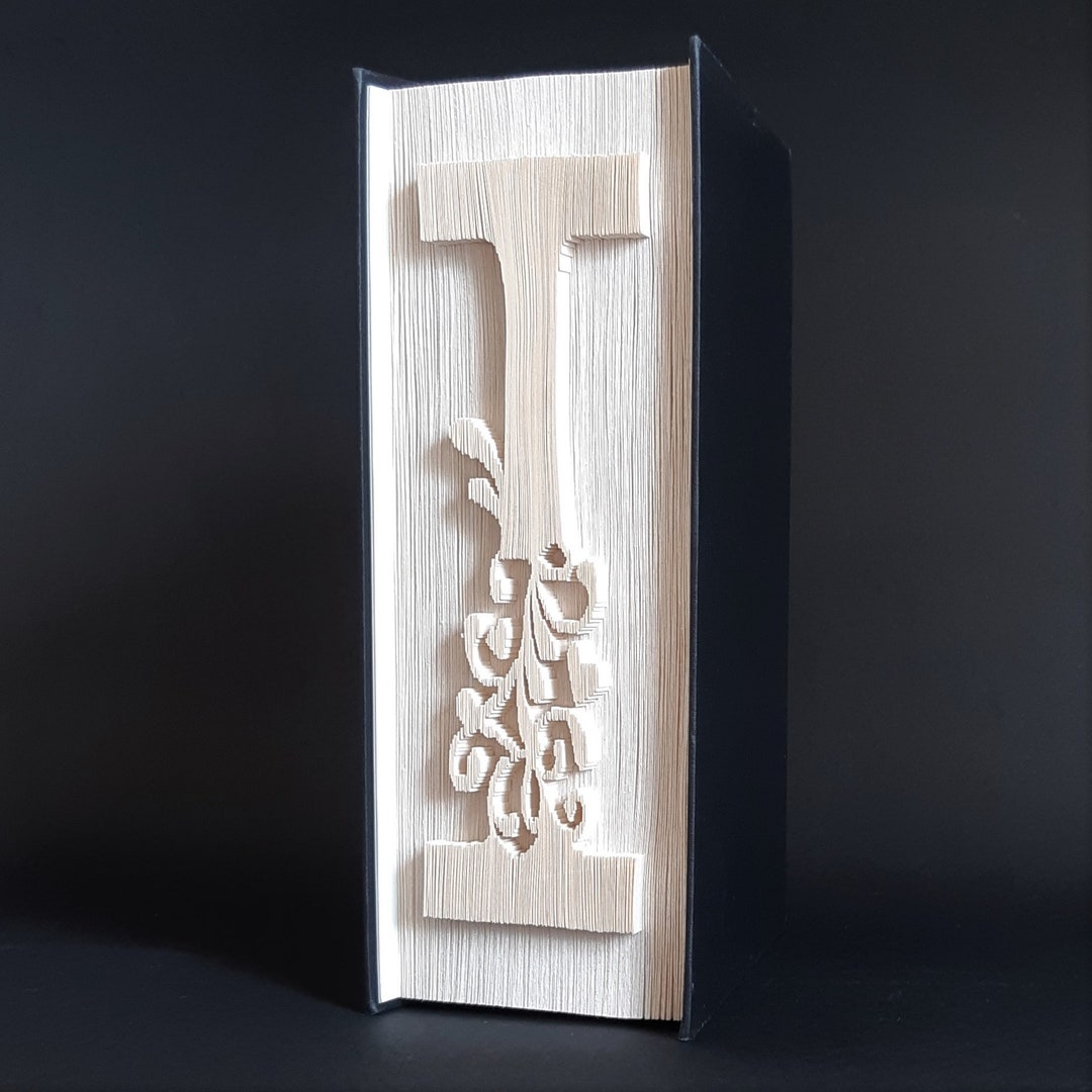 The Letter I Book Fold PATTERN, Cut and Fold Pattern, Birthdays ...