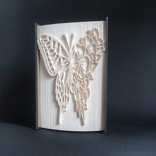 Butterfly BOOK FOLDING PATTERN Instructions Book Fold - Etsy