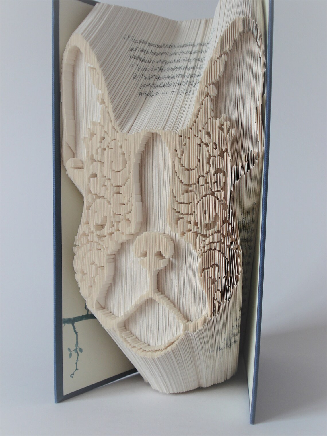 Dog Book Fold Pattern, Book Folding Pattern, French Bulldog, Birthdays ...