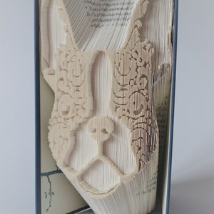 Dog Book Fold Pattern, Book Folding Pattern, French Bulldog, Birthdays ...