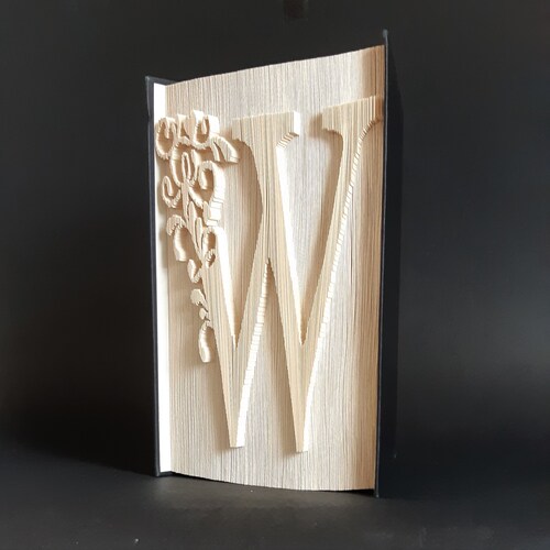 The Letter S Book Fold PATTERN Cut and Fold Pattern - Etsy Canada