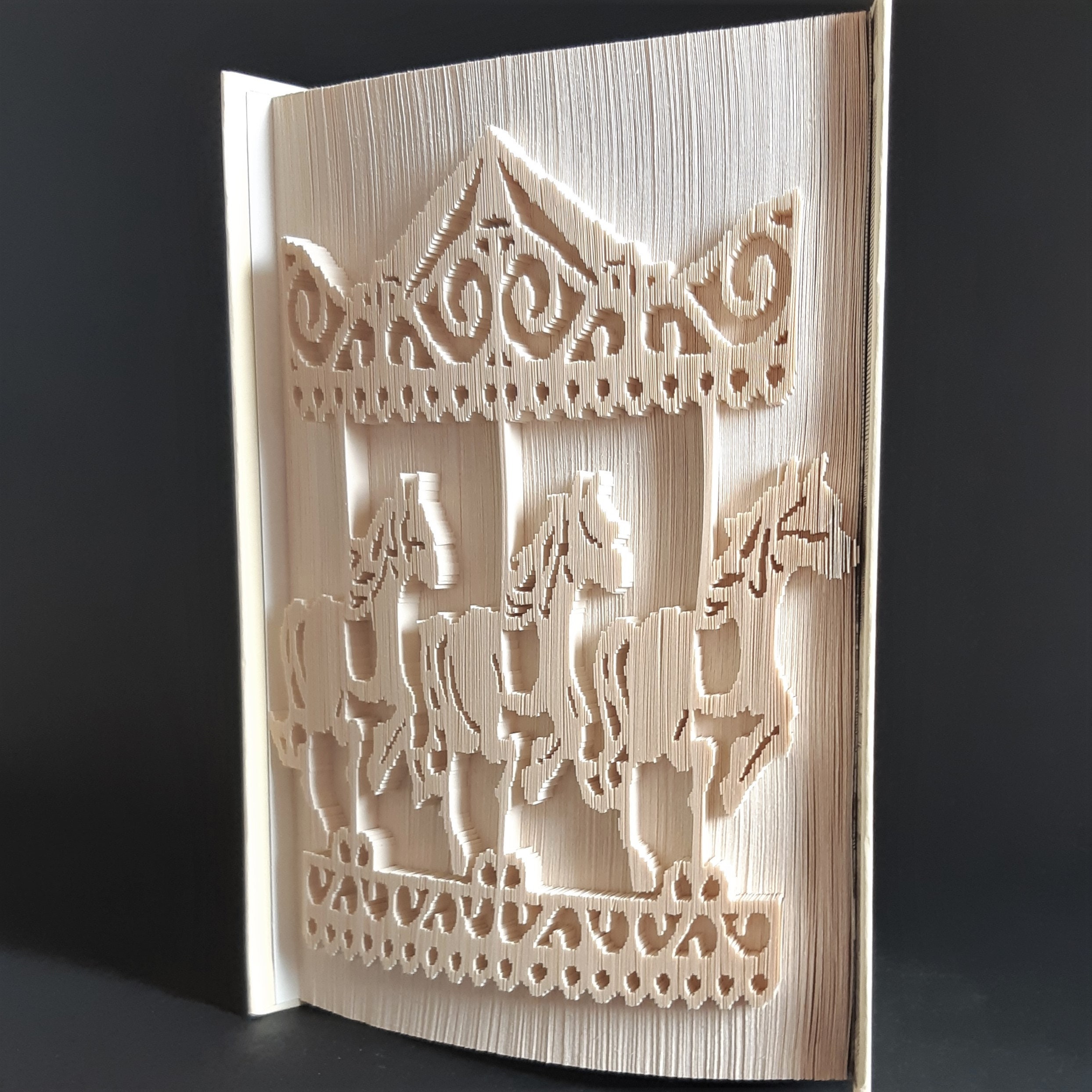 Carousel Book Fold Pattern Cut and Fold pattern book | Etsy