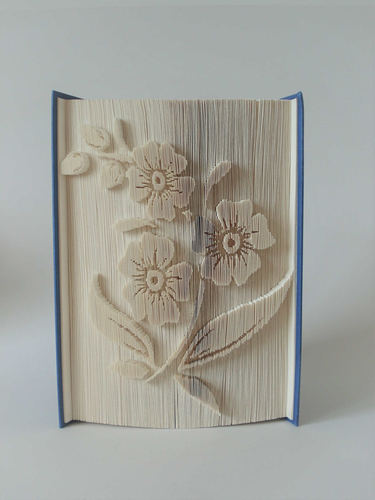 Flower 1 Book Fold Pattern, Cut and Fold Pattern, Book Art, Mothers Day ...