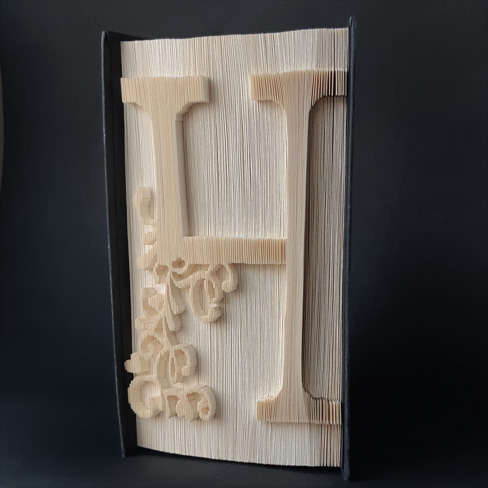 The Letter H Book Fold PATTERN, Cut and Fold Pattern, Birthdays ...