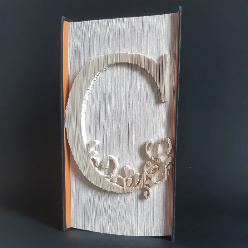 The Letter C Book Fold PATTERN, Cut and Fold Pattern, Birthdays ...