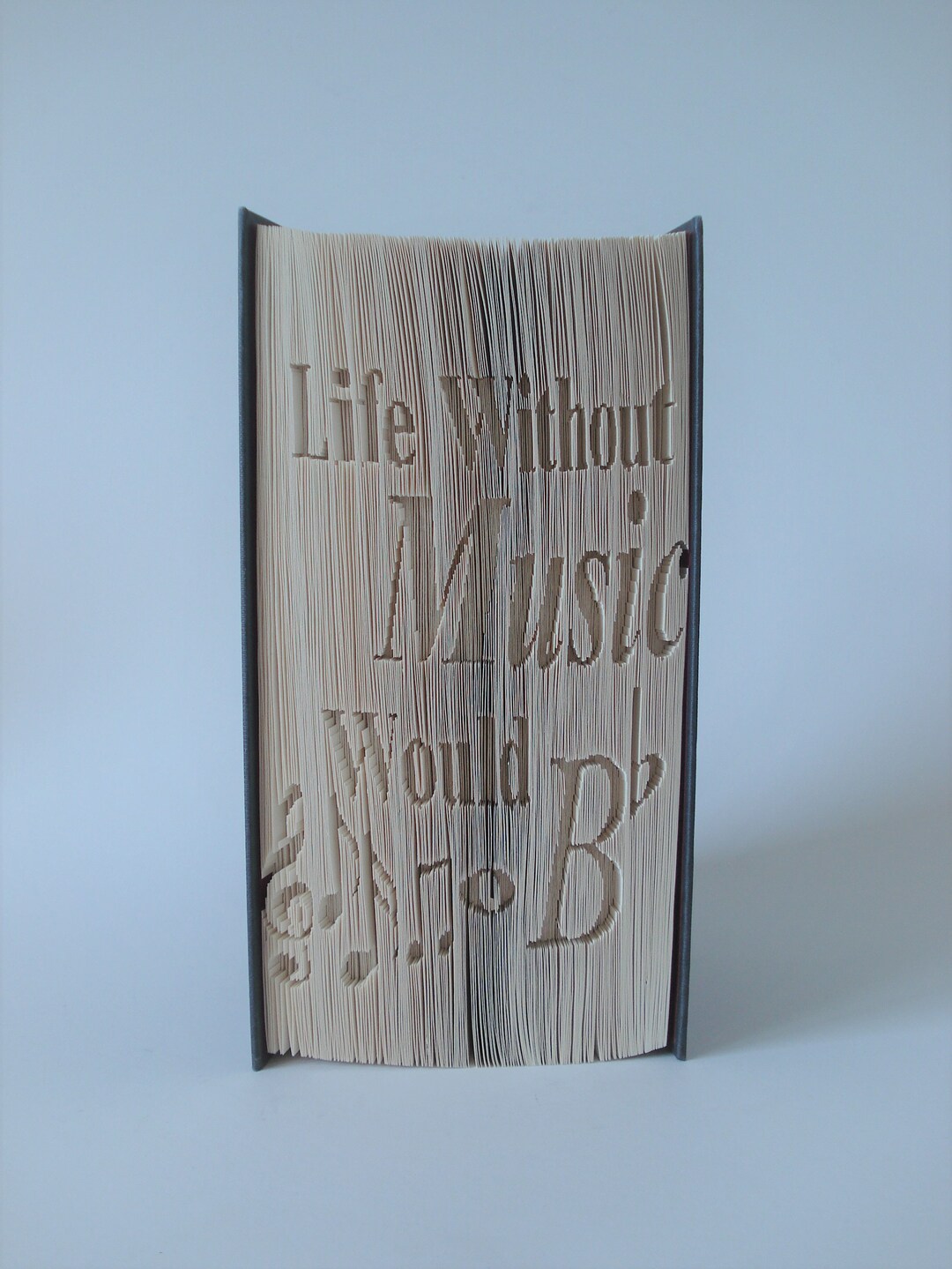 Music Book Fold PATTERN, Cut and Fold Pattern, Music Lover - Gift ...