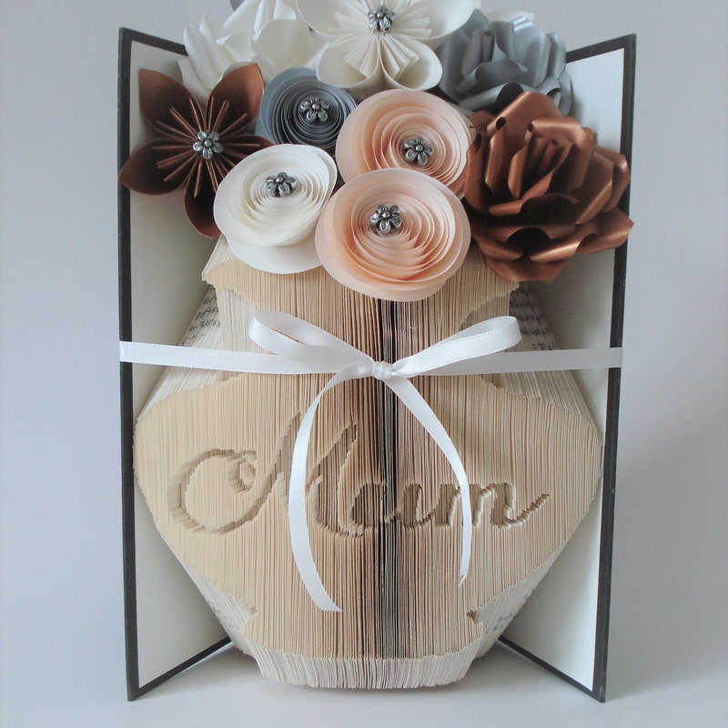 Book Folding Vases - Etsy