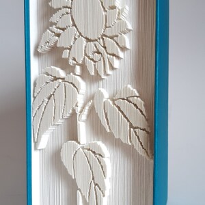 Sunflower Book Fold Pattern, Cut and Fold Pattern, Book Art, Mothers ...