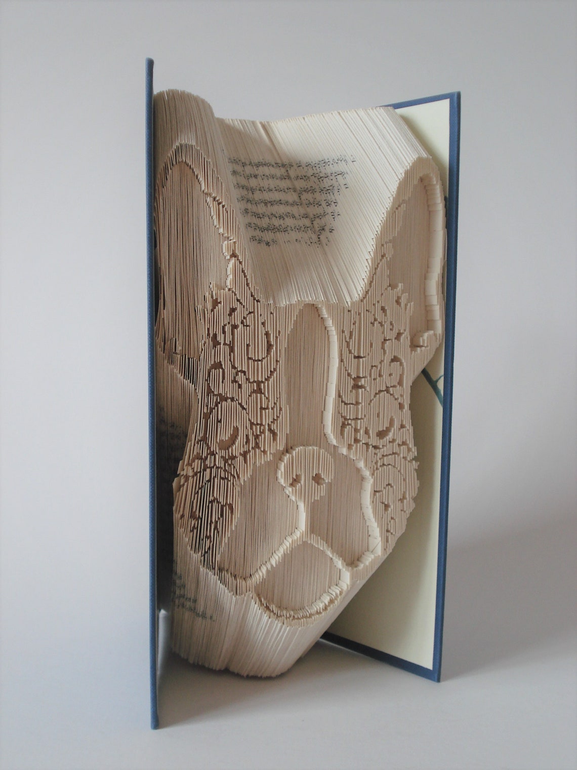 Dog Book Fold Pattern, Book Folding Pattern, French Bulldog, Birthdays ...