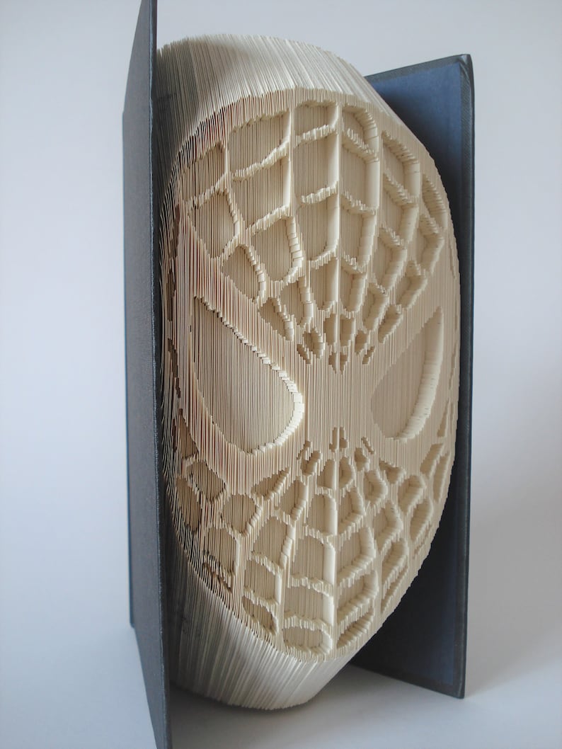Spiderman Book Fold Pattern, Superhero, Mask, - Etsy