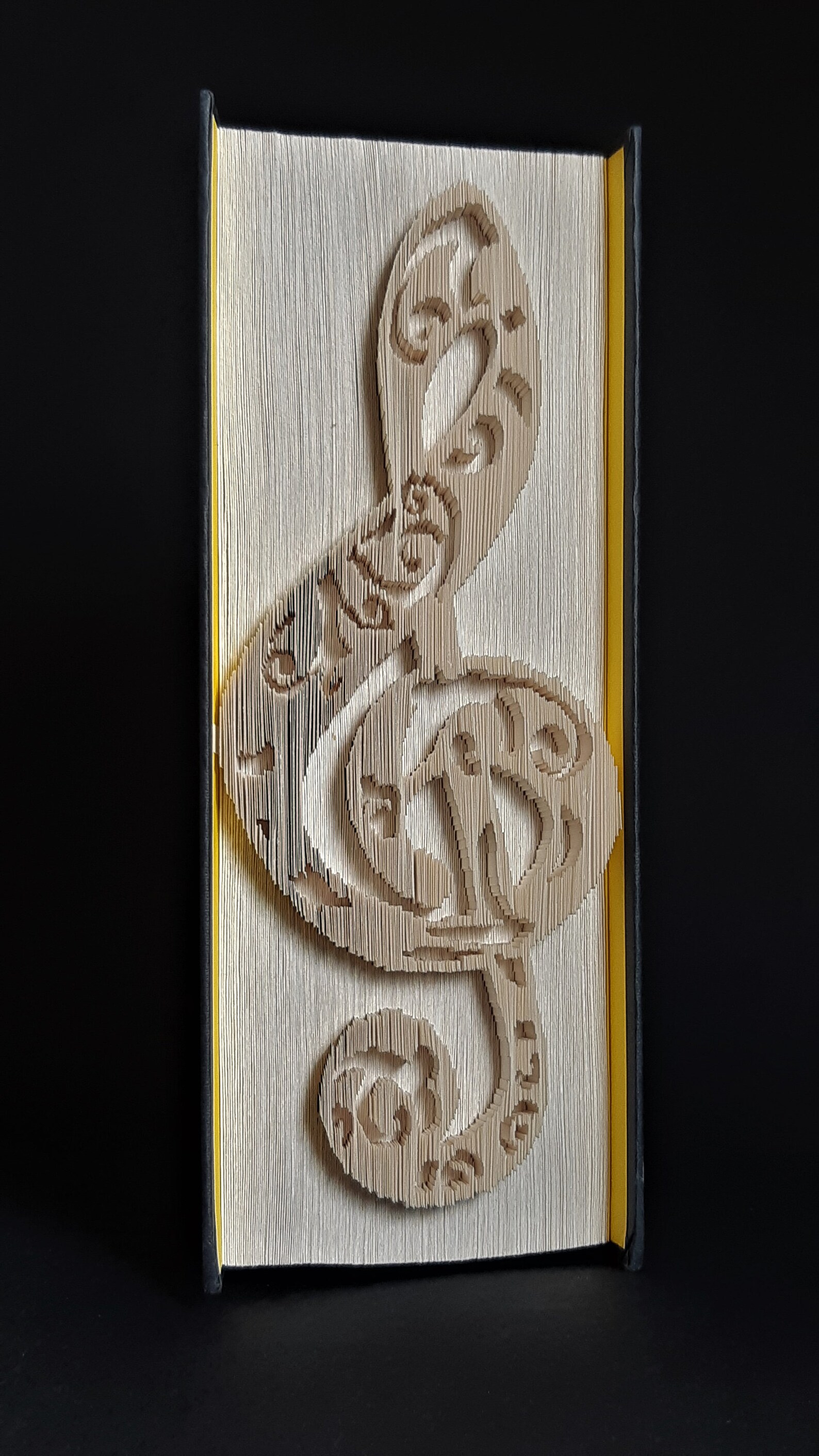 Fancy Treble Clef With Heart Book Fold PATTERN Cut and Fold - Etsy UK