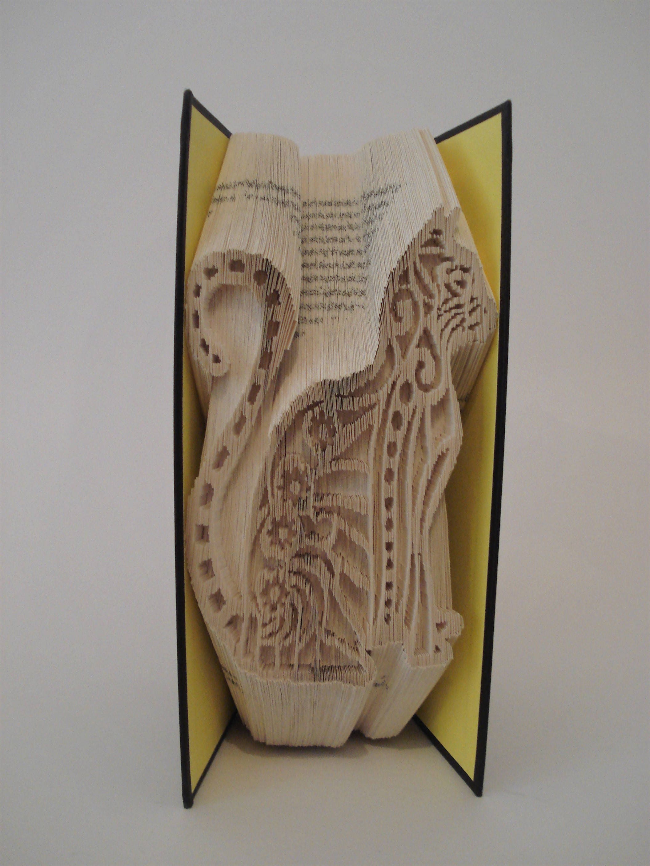 Cat Book Fold Pattern Book Folding Pattern Cat Unusual Cat - Etsy
